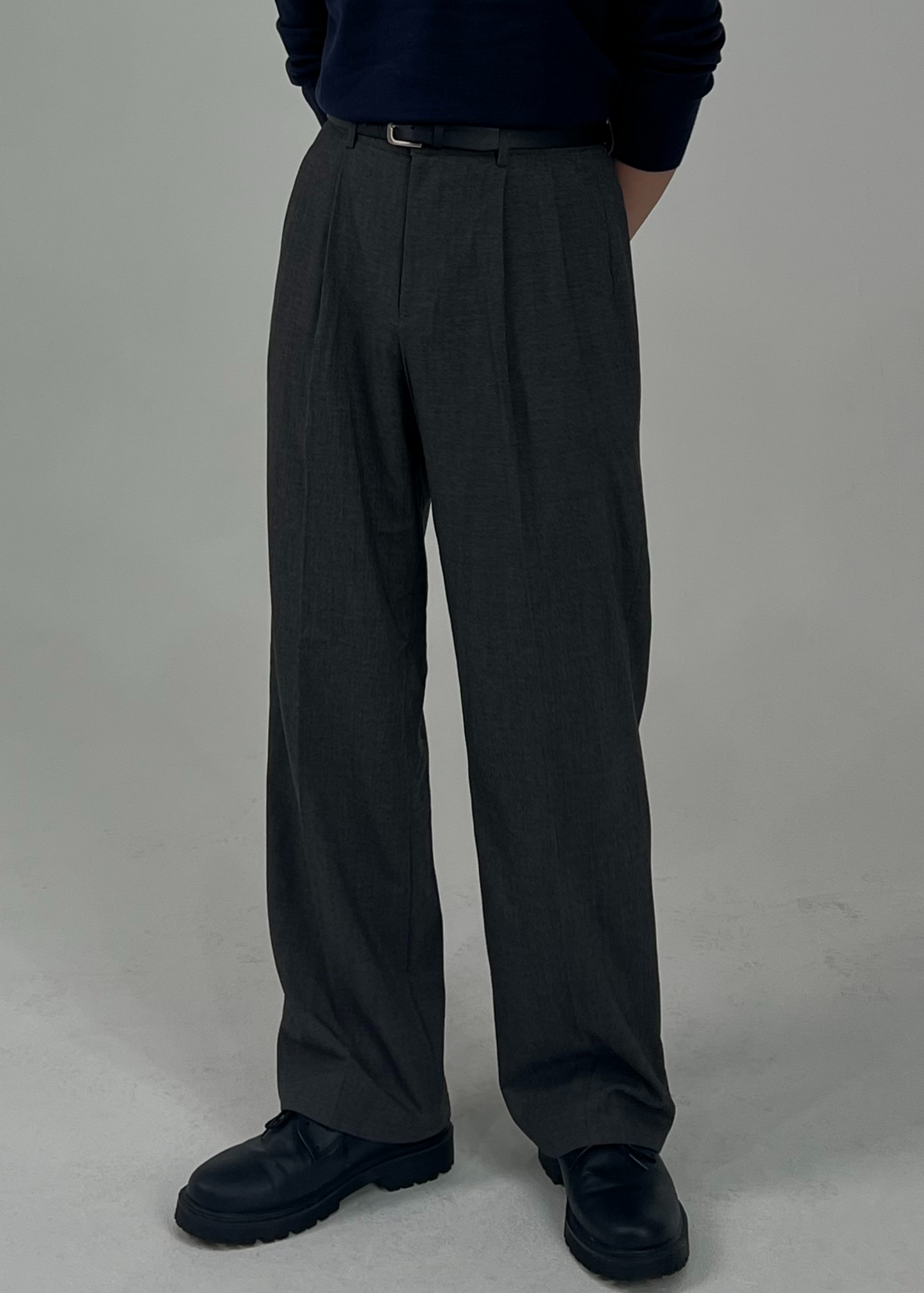 TR Double Pleated Wide Slacks – KLEANT